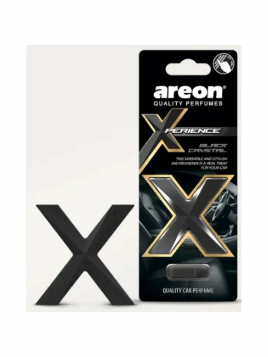 Ароматизатор для автомобиля на дефлектор AREON "Xperience" Black Crystal