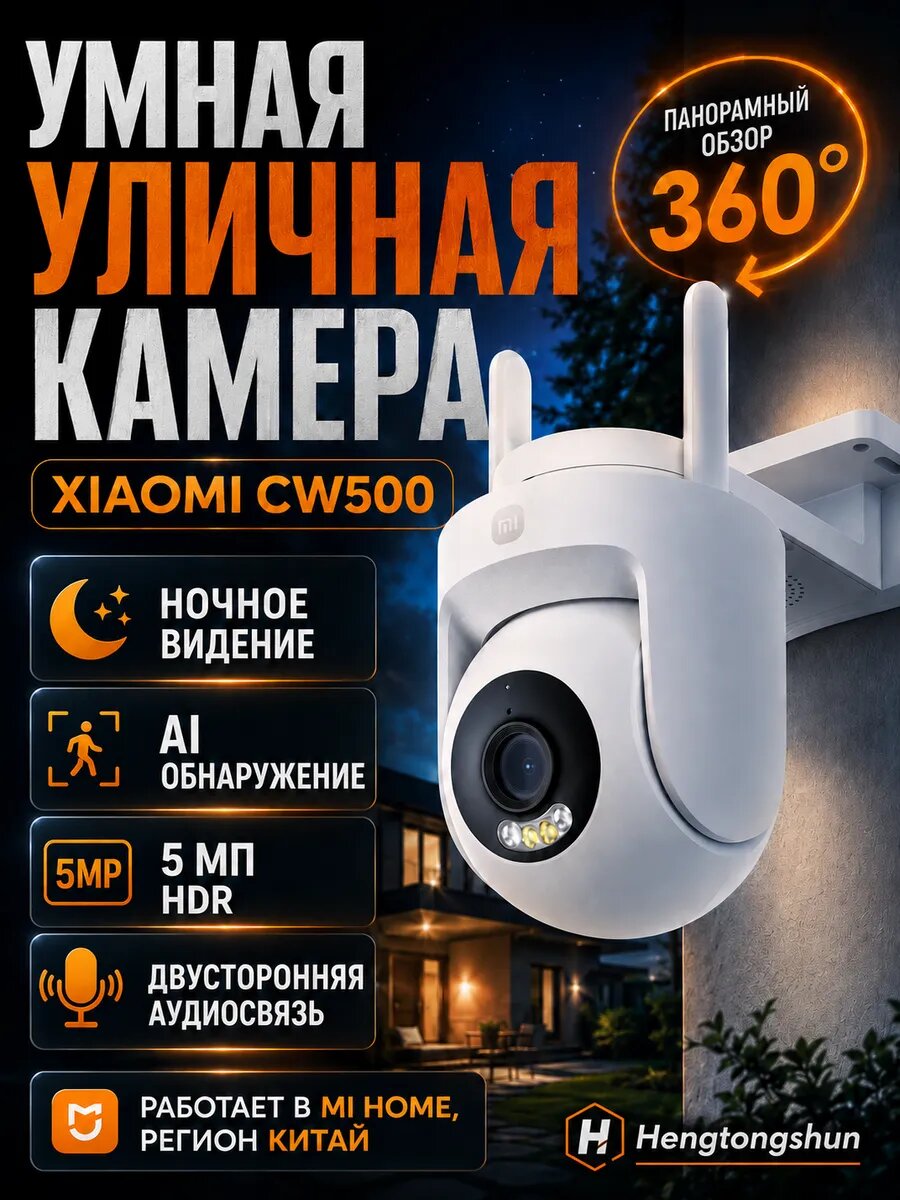 Xiaomi уличная камера безопасности CW500，CN