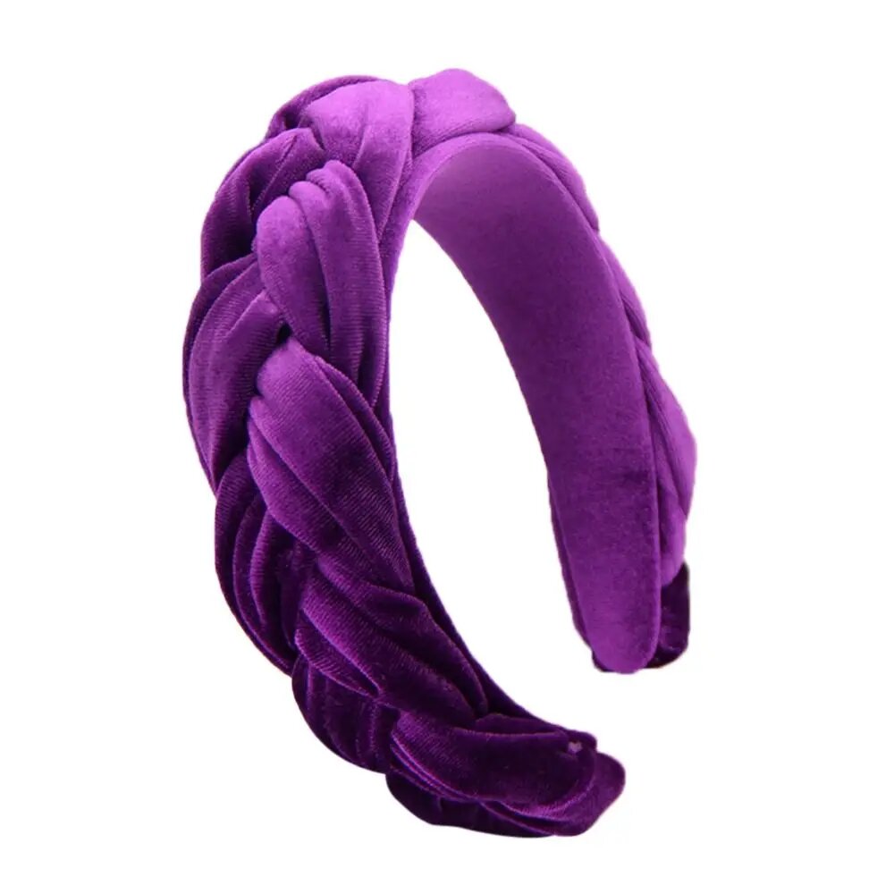 Женский бархатный ободок Фиолетовый, purple