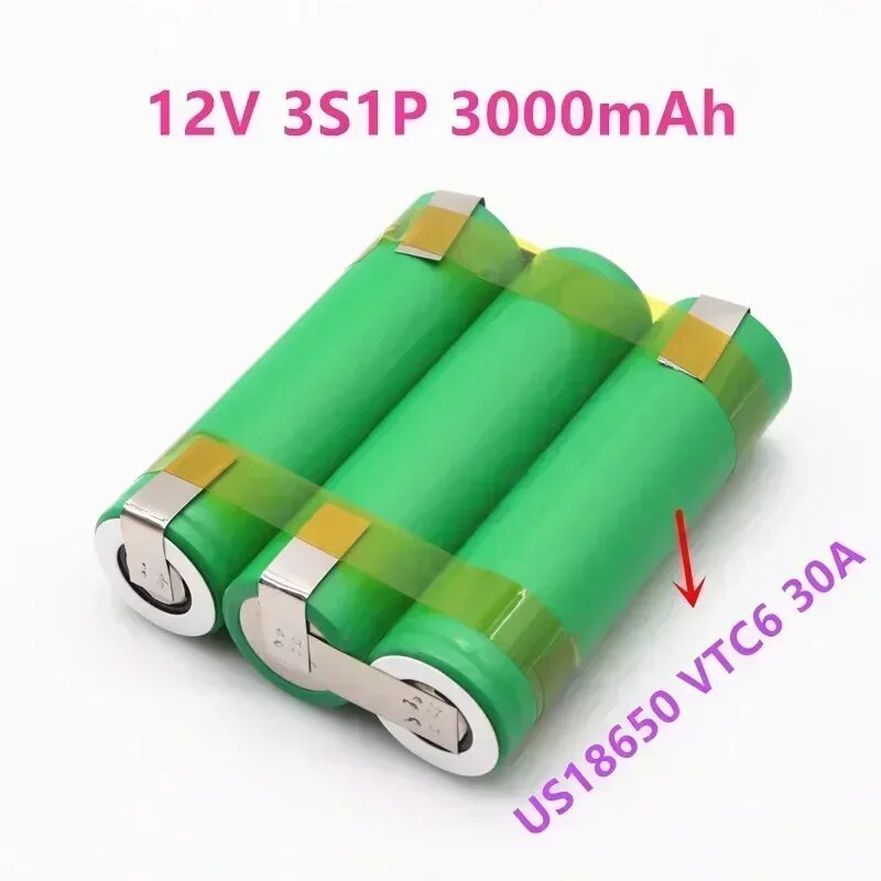 Аккумулятор DAWEIKALA 12В 3000мАч для шуруповерта 12V 3S1P