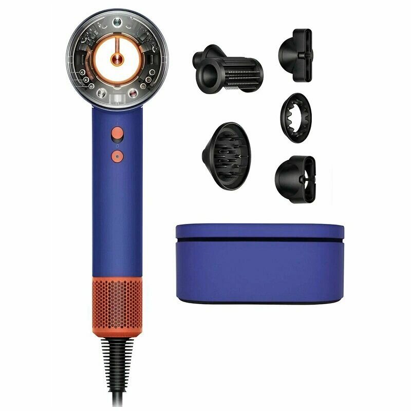 Фен Dyson Supersonic Nural HD16, Vinca Blue/Topaz (Подарочный кейс для хранения)