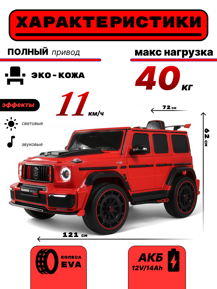 Премиуммодель BRABUS Z777ZZ, красный оттенок