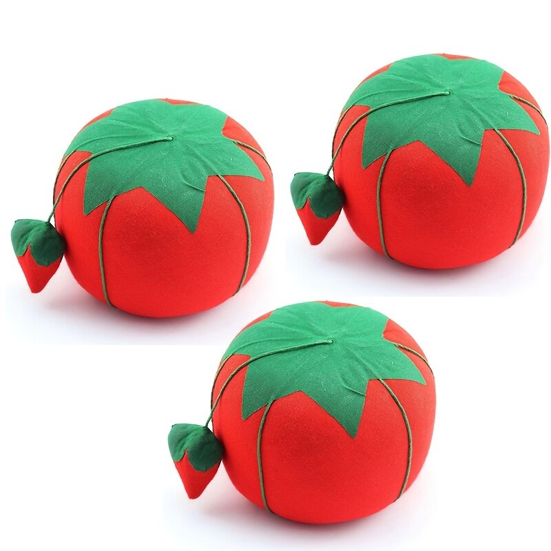 Игольница в виде помидора, 3 шт, для шитья и рукоделия