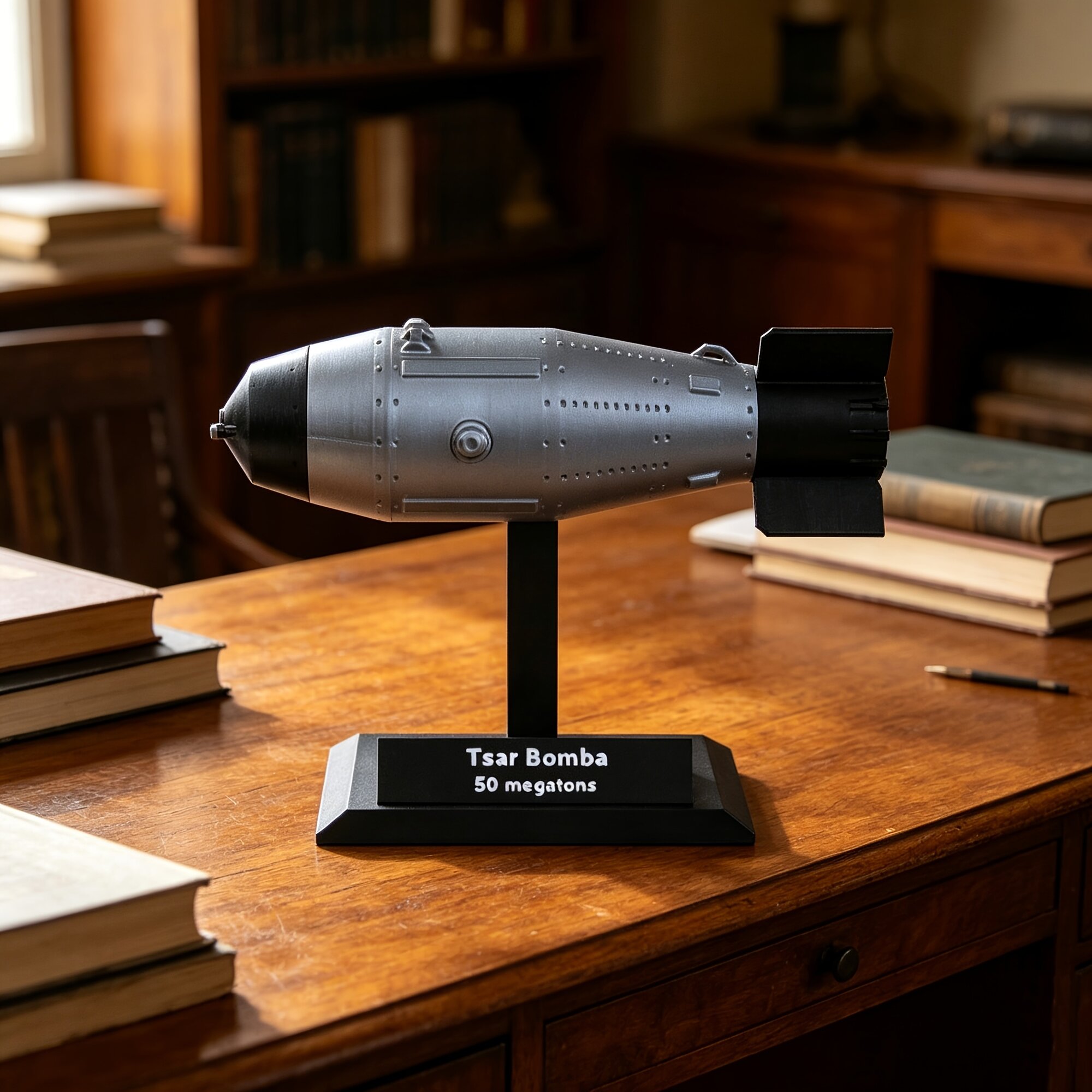 Модель Царь-бомбы Tsar Bomb, 3D-печатный военный орнамент, реалистичный декор для рабочего стола, сувенир для коллекционеров (статичная демонстрация, нефункциональная)