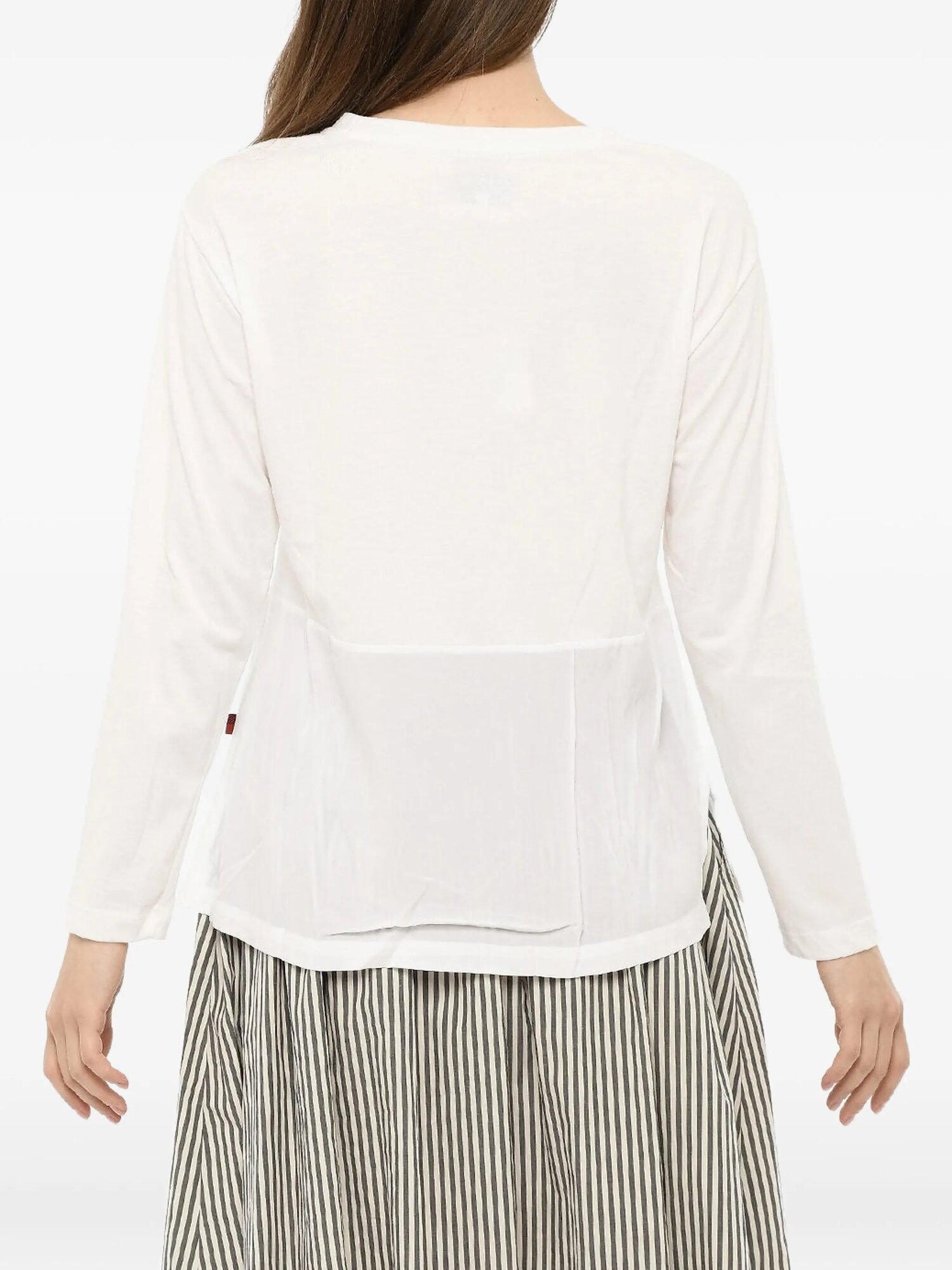 Топ Woolrich Chest-pocket top, размер 40, бежевый/белый — фото 1