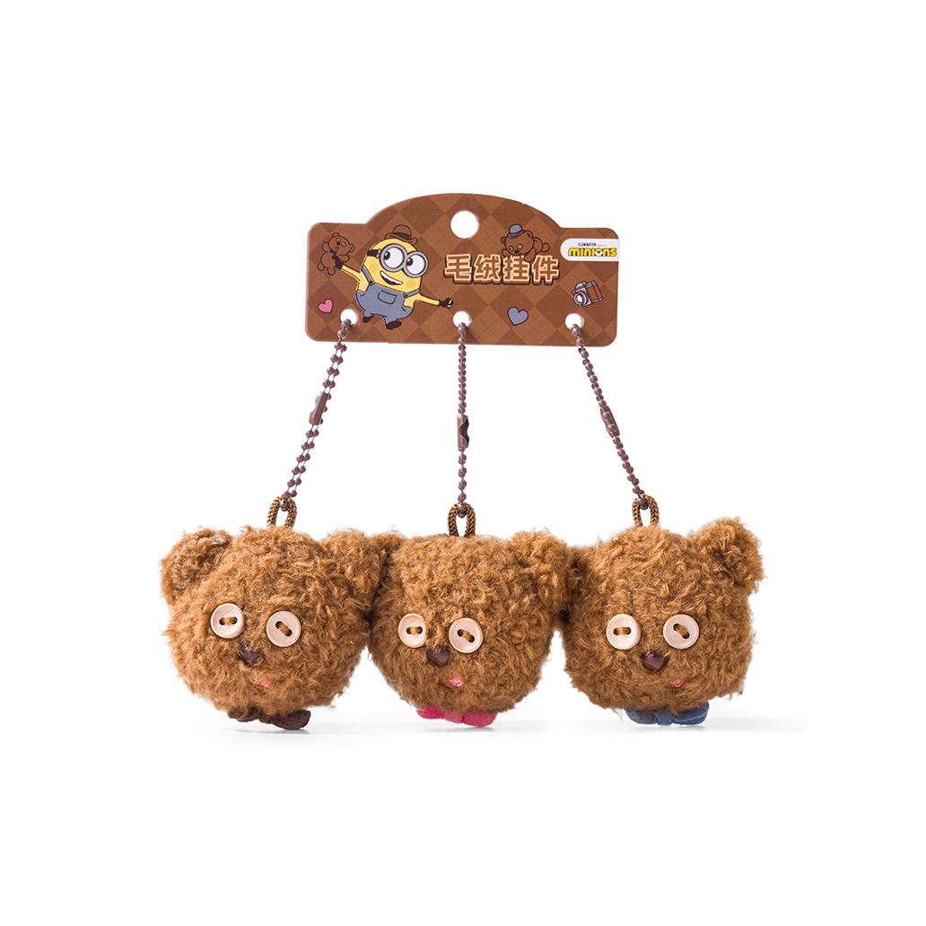 Minions TIM Bear Голова Куклы Плюшевый Украшение Длина корпуса 5cm