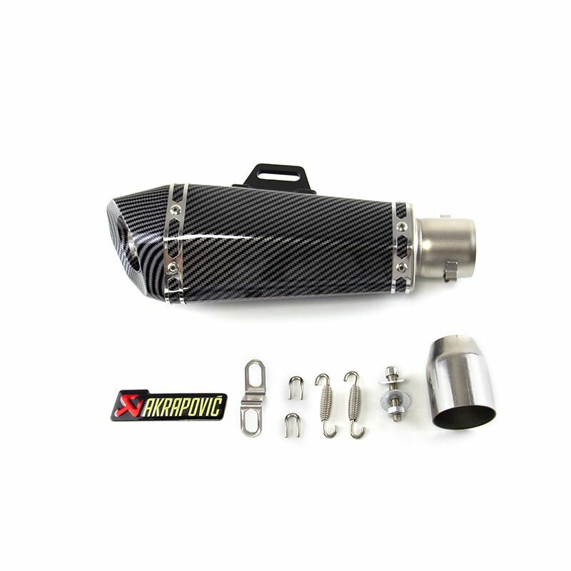 Глушитель на мотоцикл акрапович Akrapovic Gasoline длиной 345 мм бензиновый для мотоцикла 345 мм