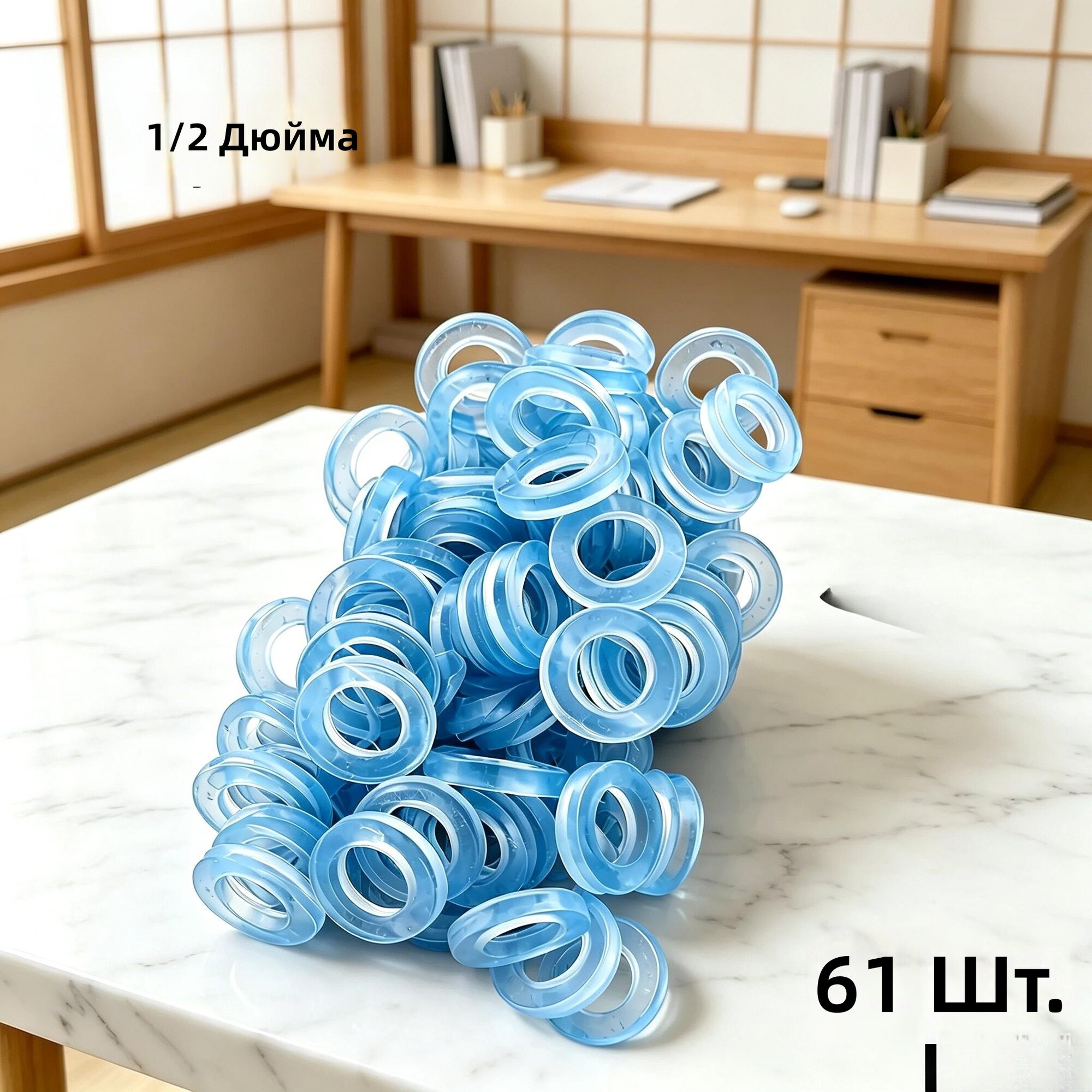 Уплотнительные кольца O-Ring из силикона, утолщенные, 61 шт, 1/2 дюйма, для замены прокладок водопроводных труб