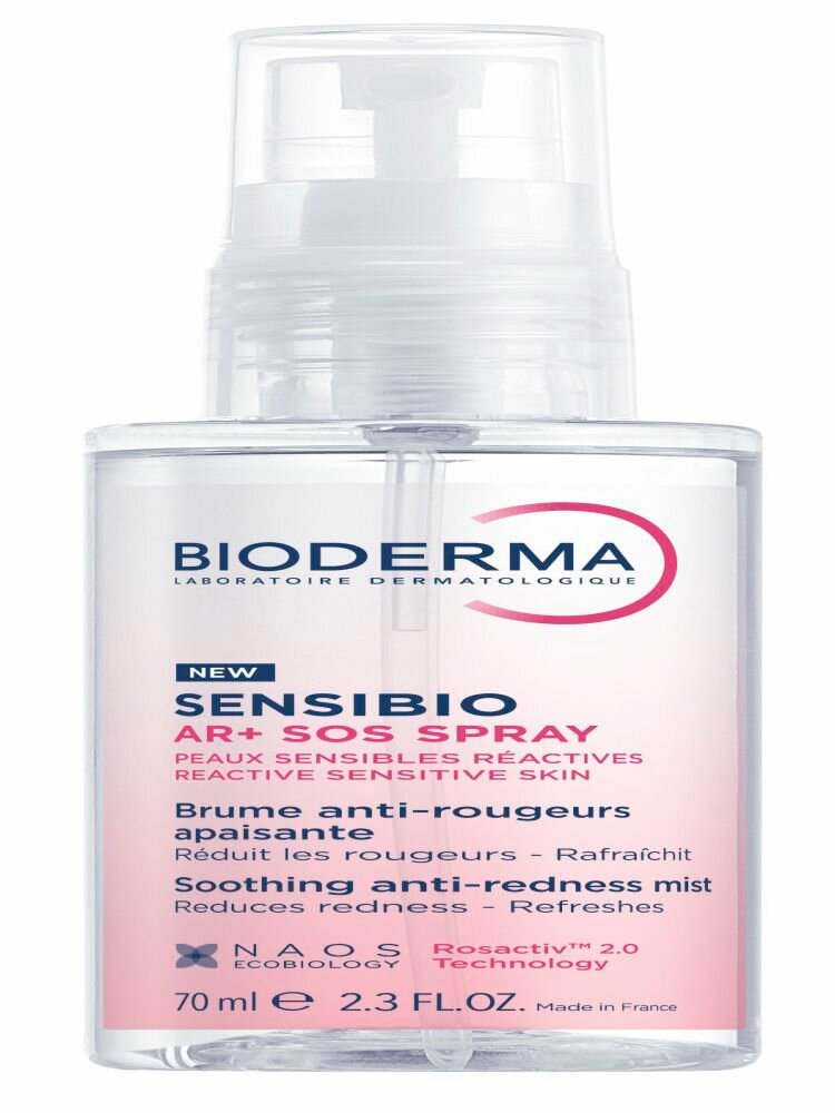 Bioderma Сенсибио AR+ Мгновенно успокаивающий SOS спрей против покраснений 70 мл 777 спрей от покраснений успокаивающий спрей
