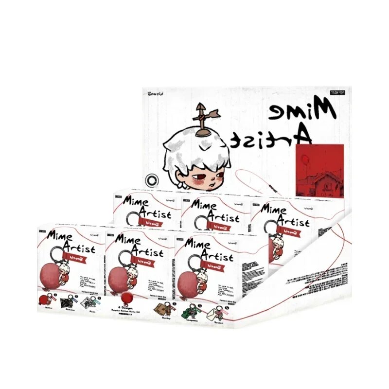 POP MART Hirono Mime Series: Коллекционная фигурка 6 Blind Boxes