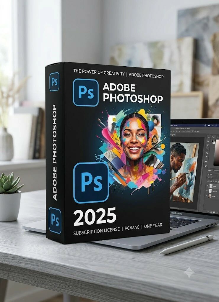 Adobe Photoshop 2025, цифровая версия, электронная