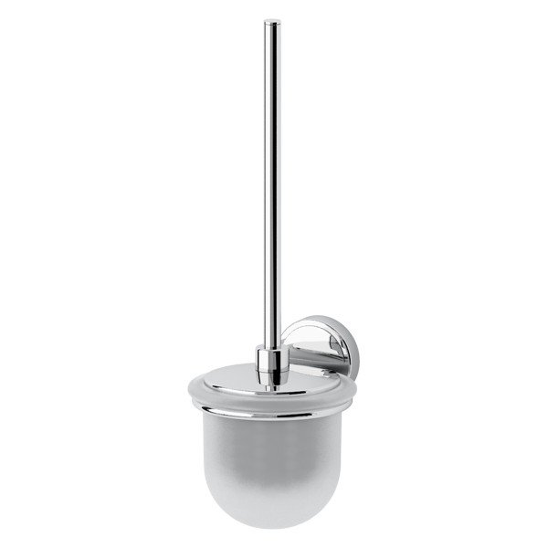 Ершик для унитаза Classic Elite C057, настенный, матовое стекло, хром, Польша