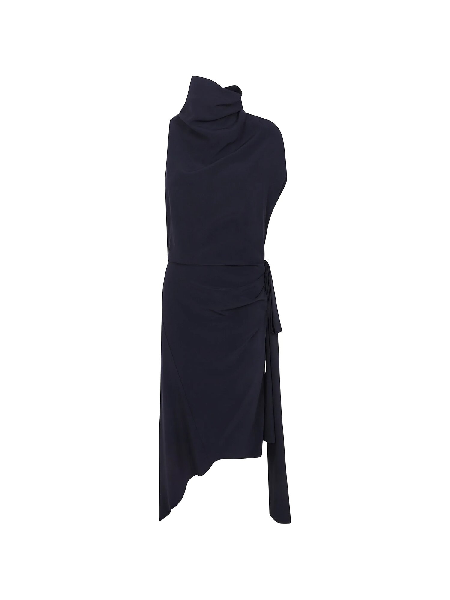 Платье Draped asymmetric midi dress