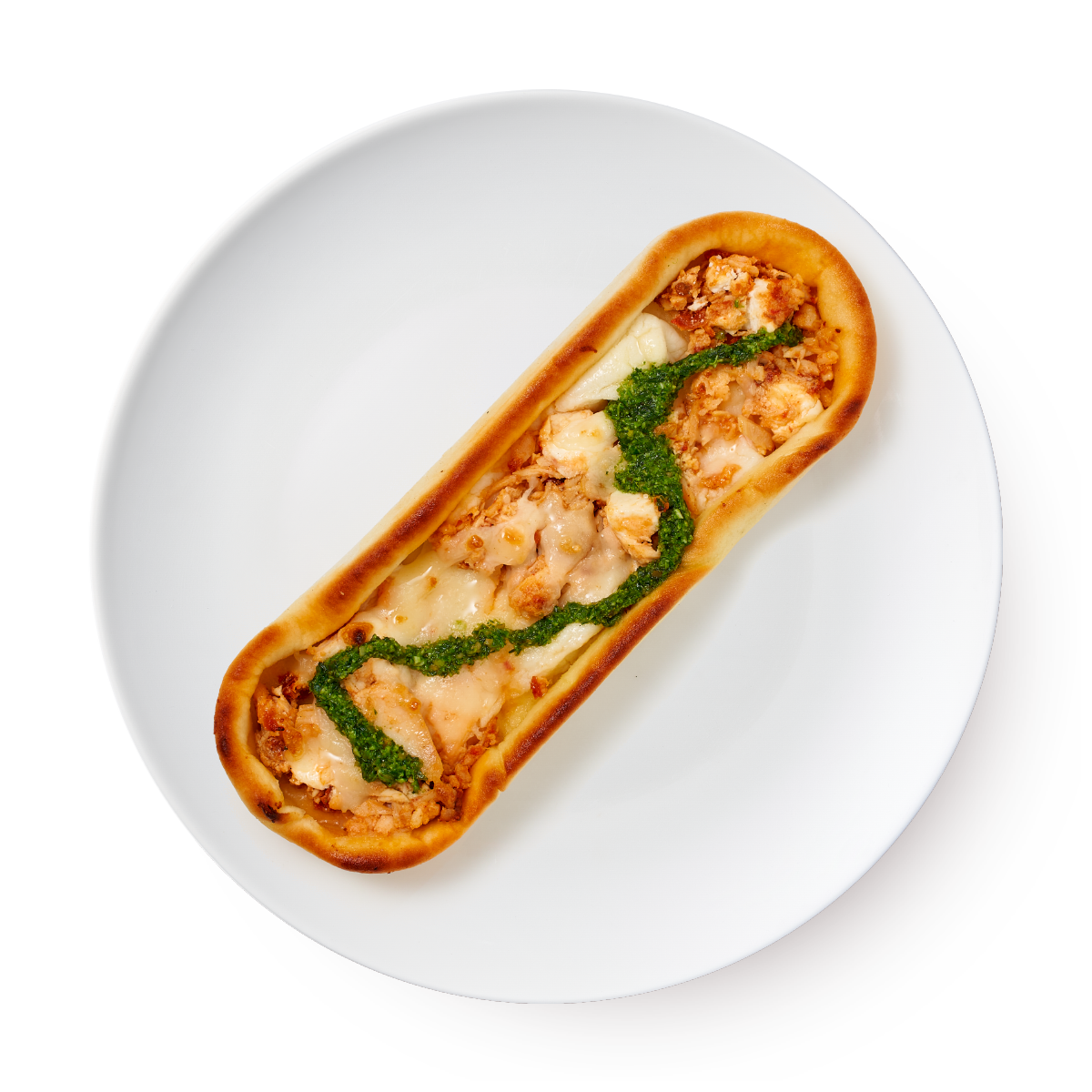 Пиццета с курицей и сыром с соусом Песто Cook Chart Bakery