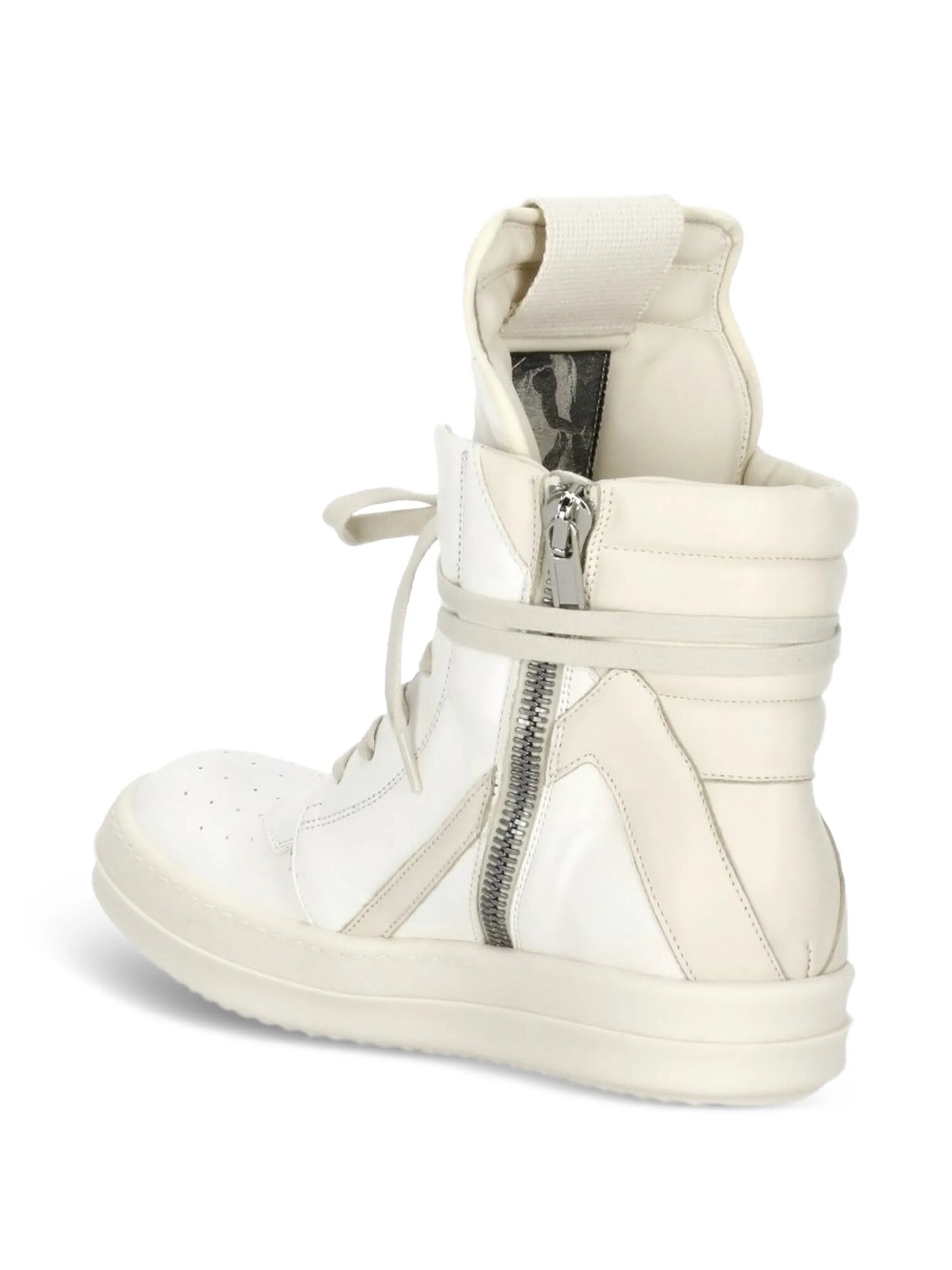 Кроссовки Rick Owens Geobasket, размер 40 EU, бежевый/белый — фото 1