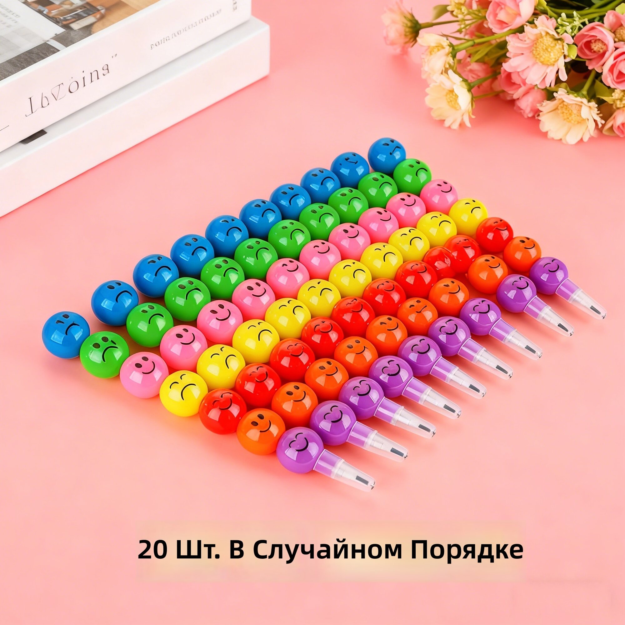 20 шт. Карандаши-конструктор в форме леденца для рисования, набор для подарков детям, призы для класса, наполнители для пиньяты и подарочных пакетов