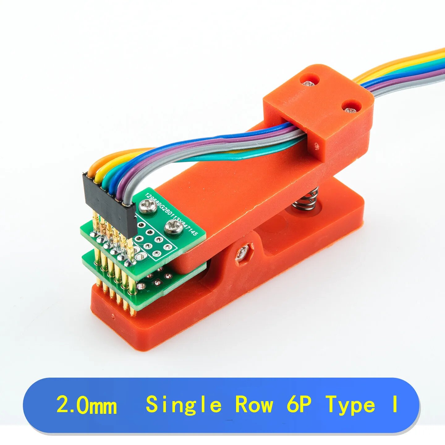 Зажим-адаптер для тестирования печатных плат 2.54/2.0/1.25 мм 2.0mm 6P Single Row