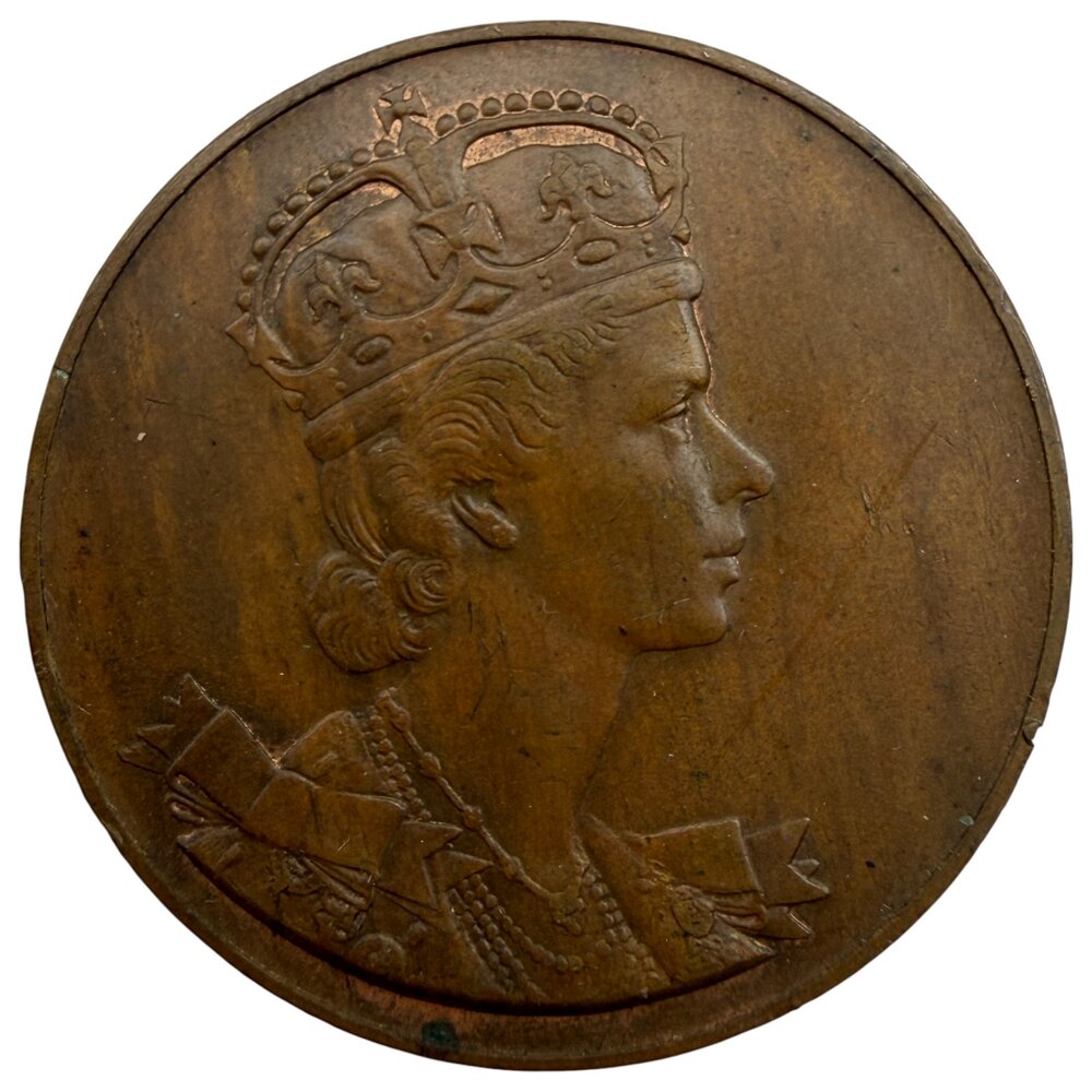 Канада, настольная медаль "Коронация Елизаветы II" 1953 г.