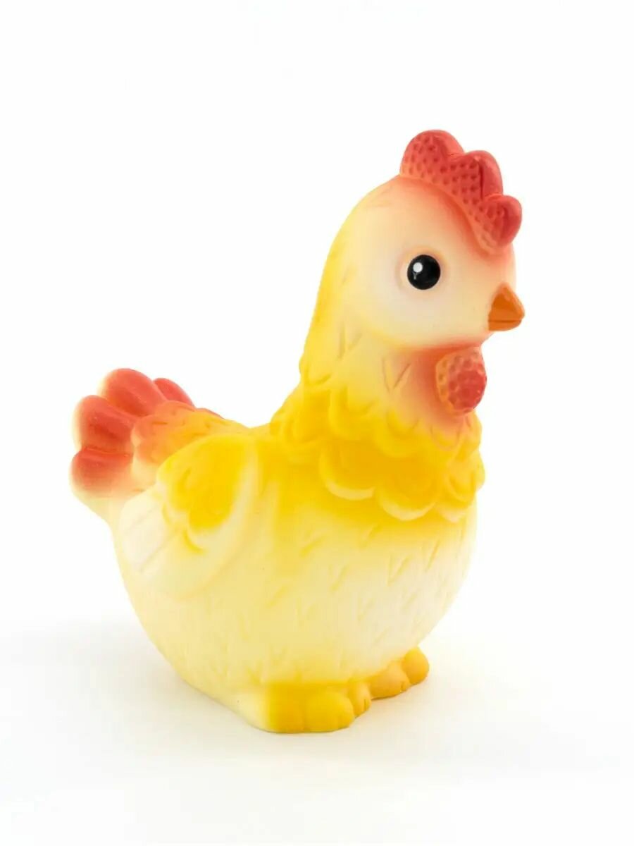 Резиновая игрушка для купания малышей Курочка Огонек купание игрушка для ванны малышам