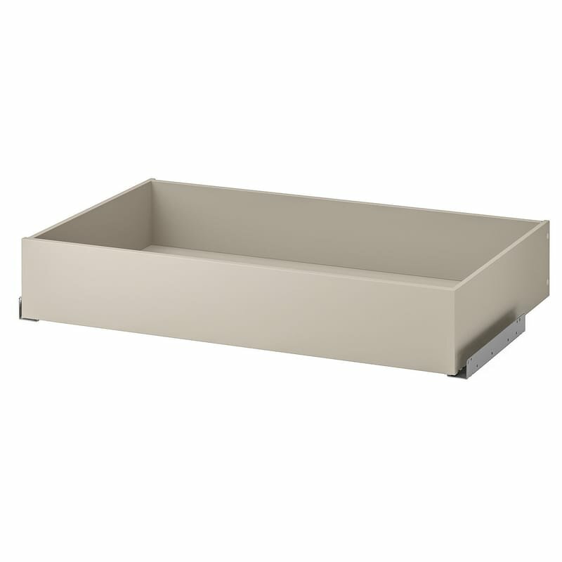 Ящик для хранения IKEA KOMPLEMENT, серо-бежевый, 100x58 см 505.090.72