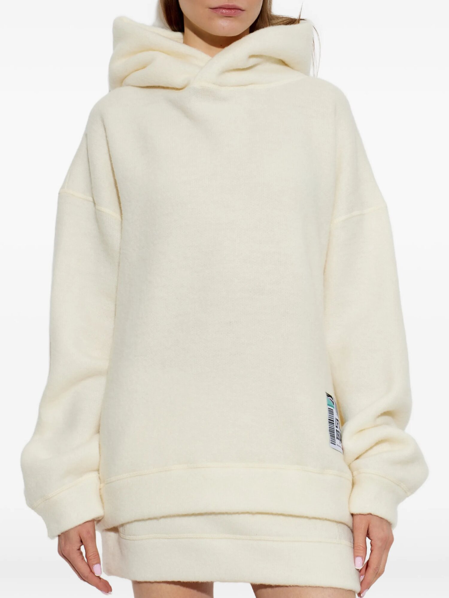 Худи DSQUARED2 Logo-patch wool hoodie, размер 38 — фото 1