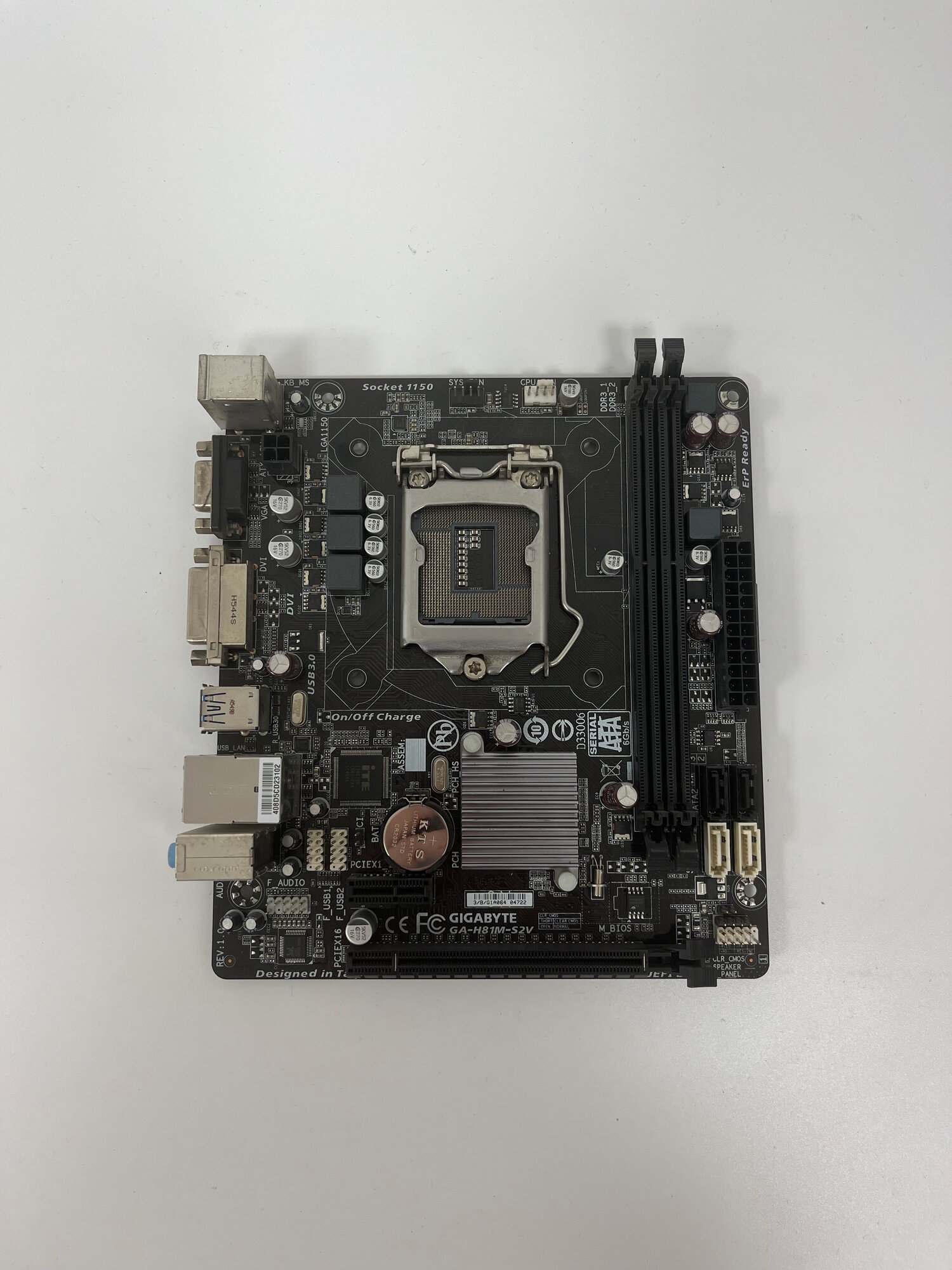материнская плата GIGABYTE GA-H81M-S2V (rev. 1.0) на базе чипсета Intel H81