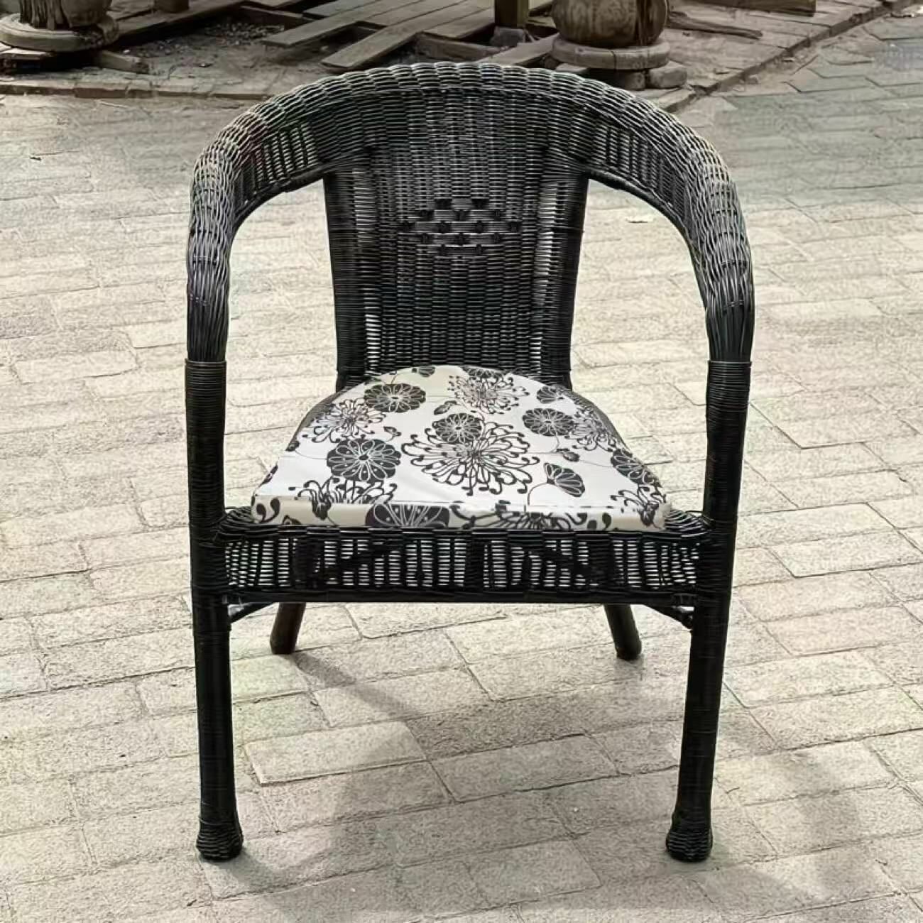 Садовый стул, Искусственный ротанг (пластик), 61х53х73 см, 2 шт