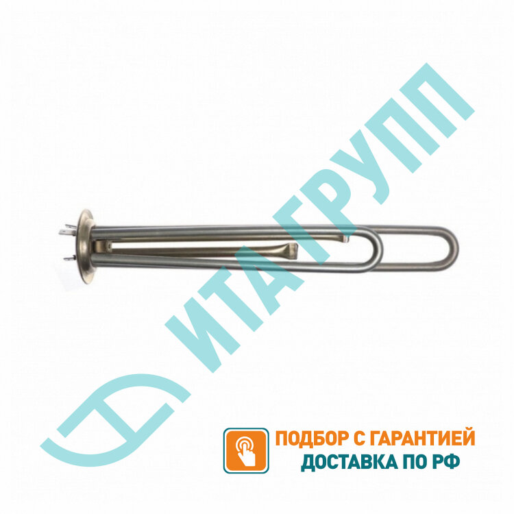 ТЭН2000Вт (700Вт/1300Вт) RF для водонагревателя Thermex RZL, IS, IR, Garanterm, Electrolux EWH, под анод М4, нерж, 10042