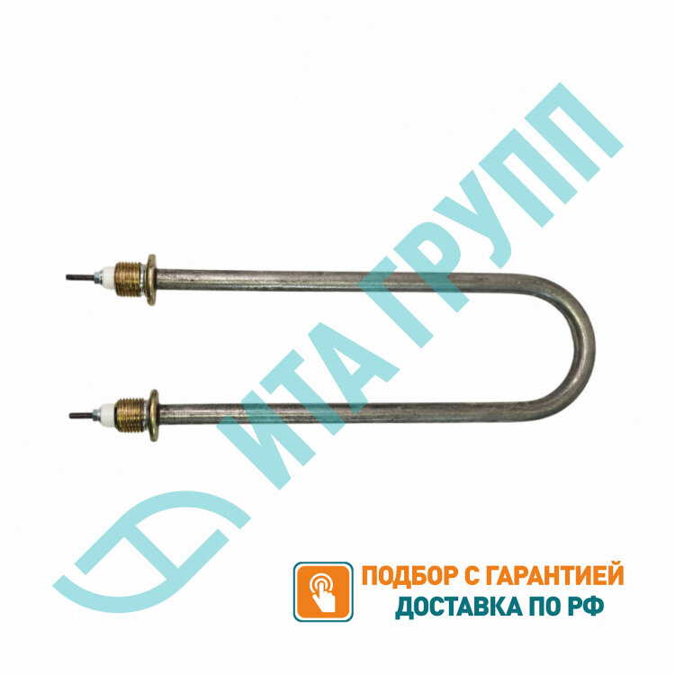 ТЭН для нагрева воды 2кВт, L265мм 60А/2,0-J-220 R30 ф2 ш1/2, нержавейка, 07.202-1