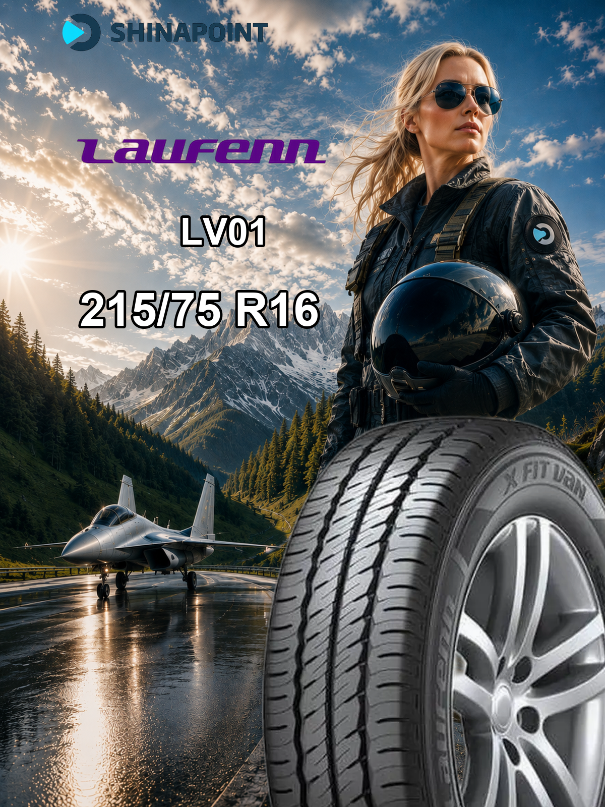 Шины летние R16 215 75 116 R автомобильная летняя резина шина Laufenn модель LV01