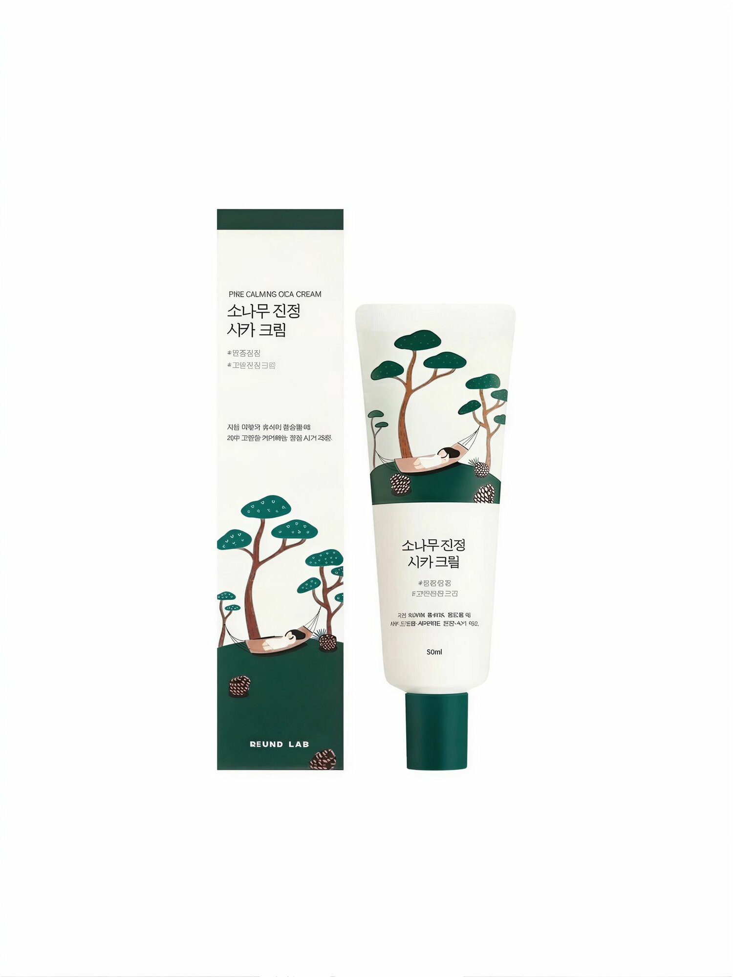 ROUND LAB Крем для проблемной кожи с экстрактами сосны и центеллы азиатской Pine Calming Cica Cream 50 мл