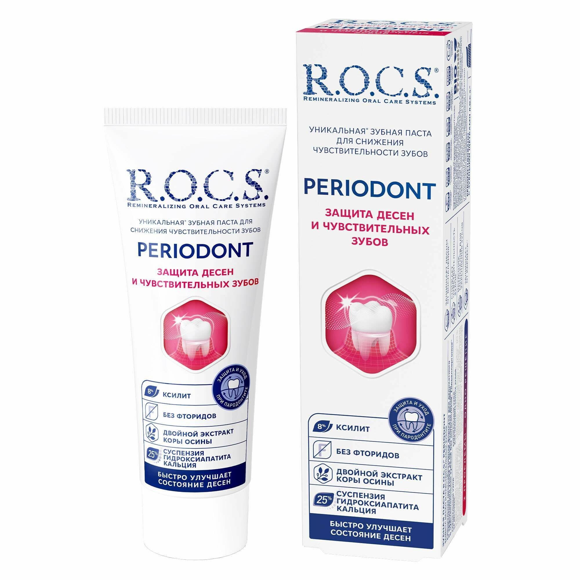 Паста зубная Periodont R. O. C. S./Рокс 94г