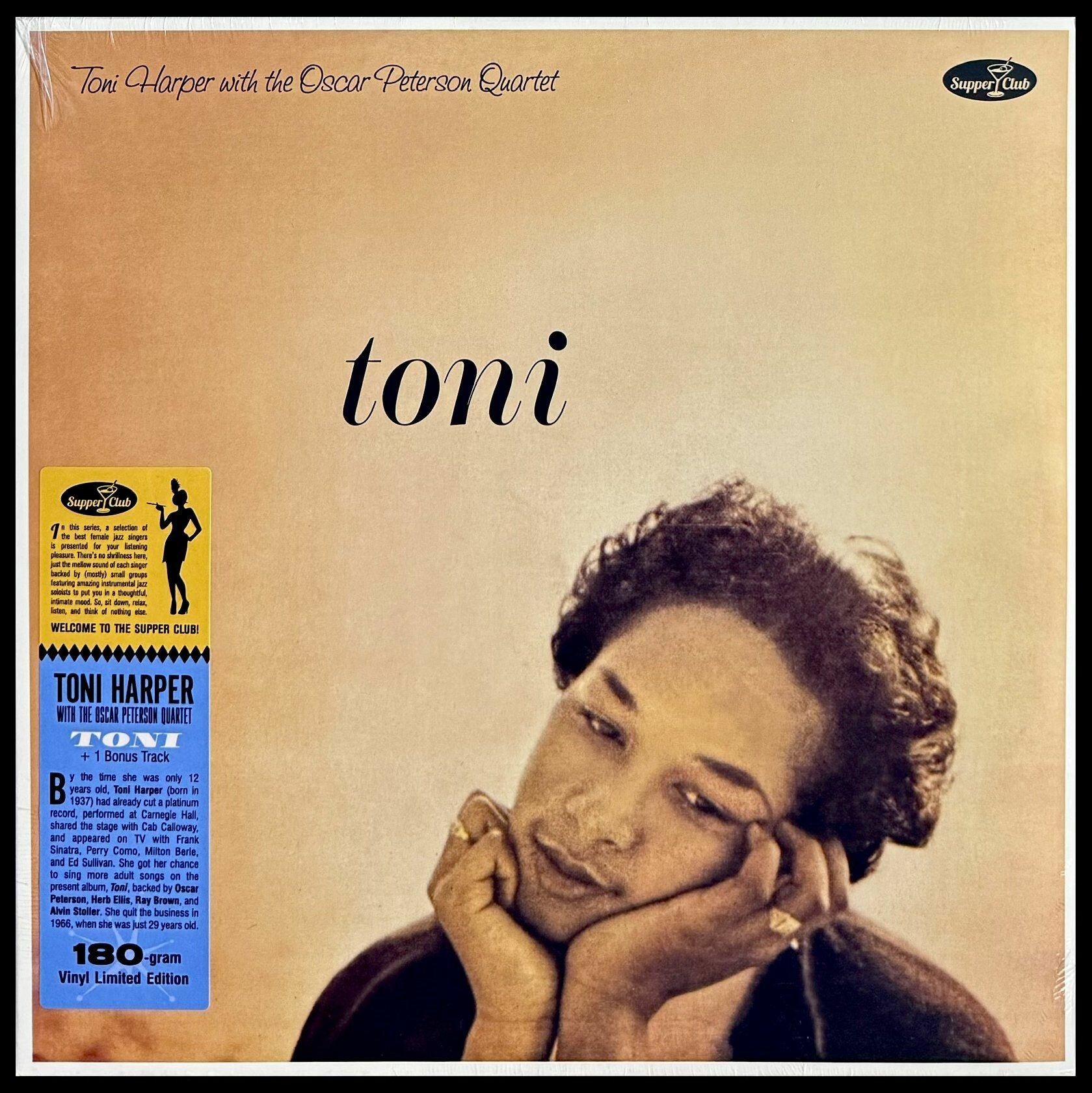Виниловая пластинка Toni Harper With The Oscar Peterson Quartet - Toni (LP, 2023, Supper Club)