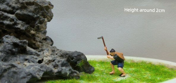 Миниатюрная фигурка фермера из резины, высота 4,1 см, традиционная интерьерная садовая деталь для дома