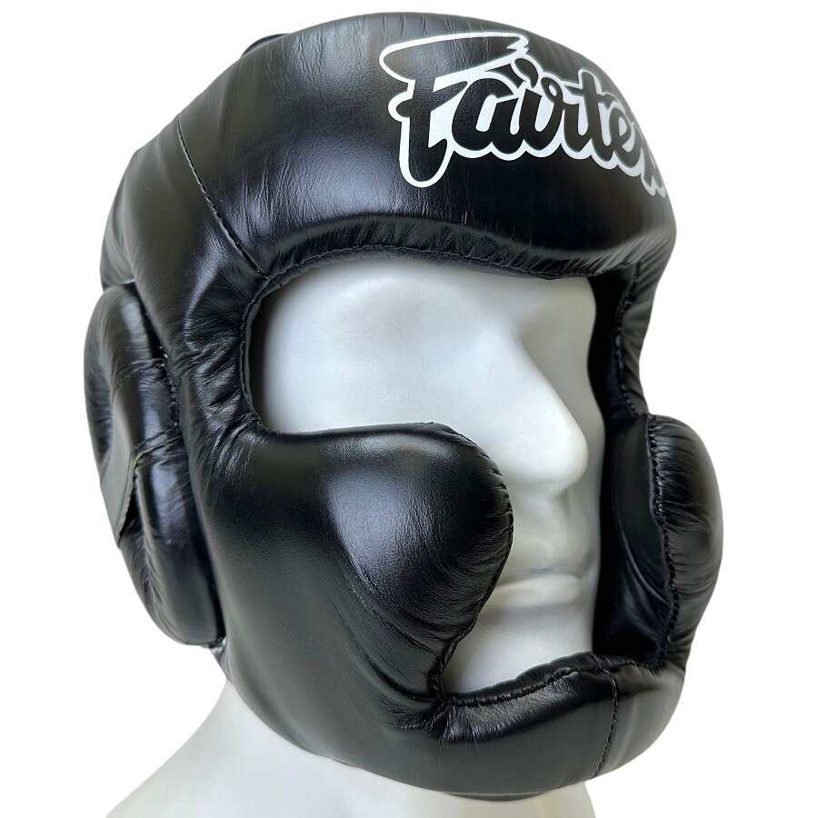 Боксерский шлем Fairtex HG13 Lace Up чер, XL