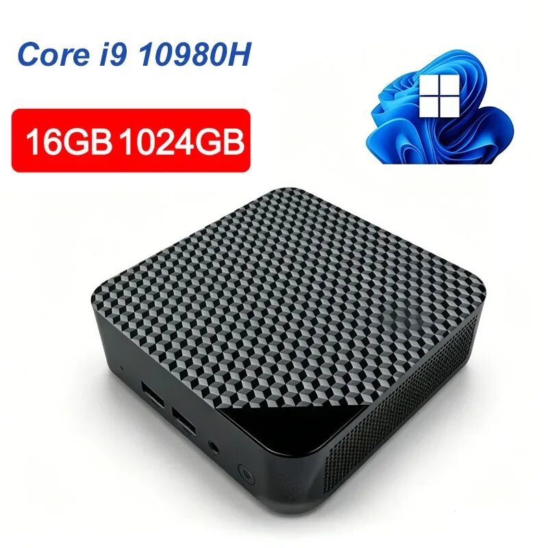 Мини-ПК Core I9 10980HK Compact Pro 16ГБ ОЗУ 16GB 1024GB