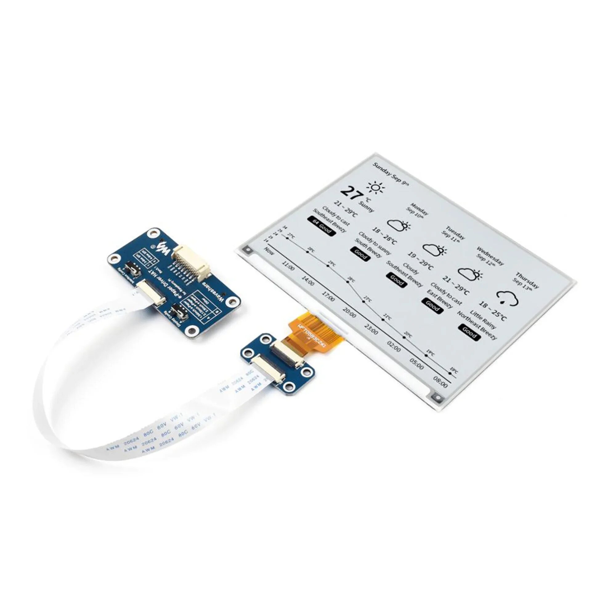Waveshare 5.83 Inch E-Paper Display HAT для Raspberry Pi — фото 1