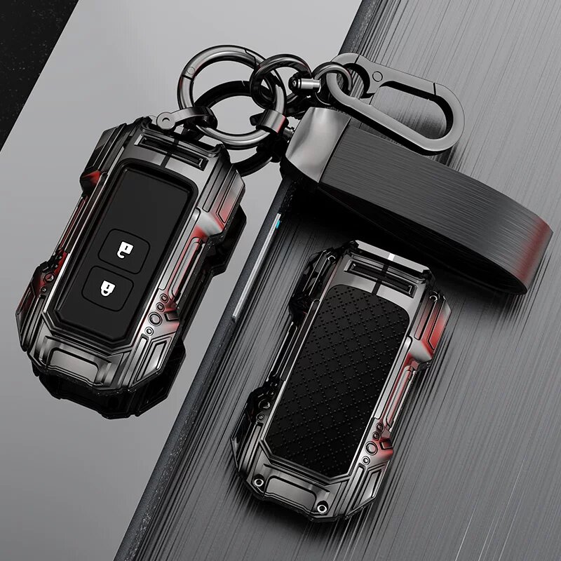 Кейс для брелока Toyota с дизайном Черный рыцарь, одиночная оболочка с брушенным креплением, совместимость с моделями