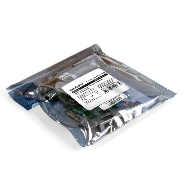 ExeGate EXE-I350-T2V1 (OEM) Карта PCI-E x1 2x1000Mbps EX299699RUS — фото 1