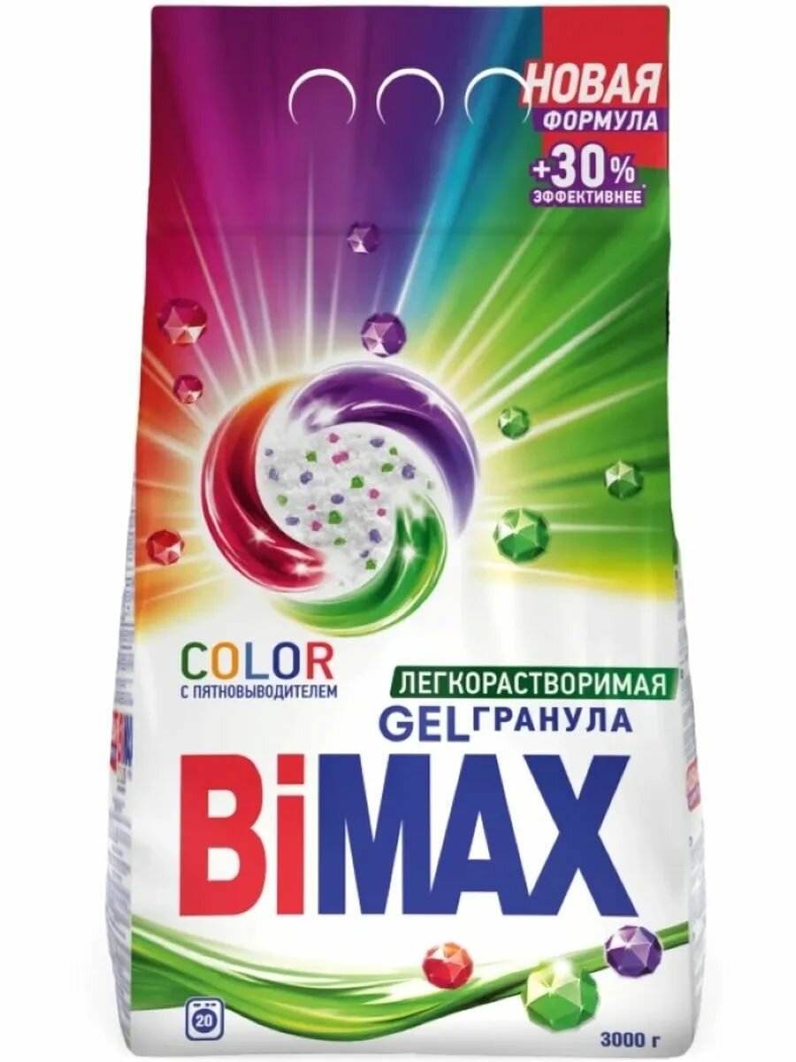 Bimax Колор Сила Цвета Стиральный порошок, 3 кг