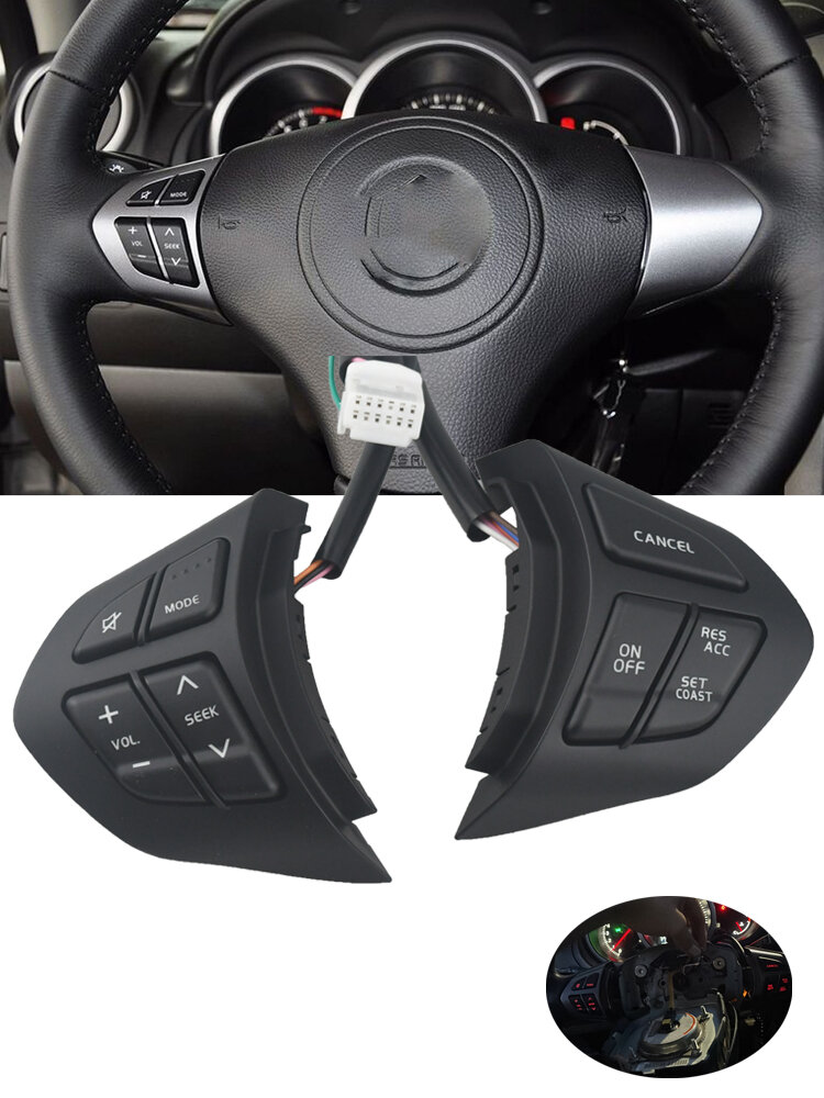 Кнопка круиз-контроля с подсветкой для Suzuki Grand Vitara II 2007-2013, кнопки переключателя круиз-контроля на руле