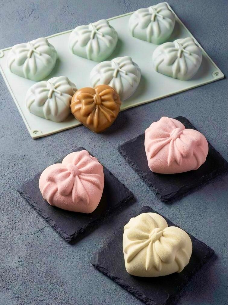 Мюсли в форме сердца разноцветные 8 шт. для романтического ужина, нежные и сексуальные десерты