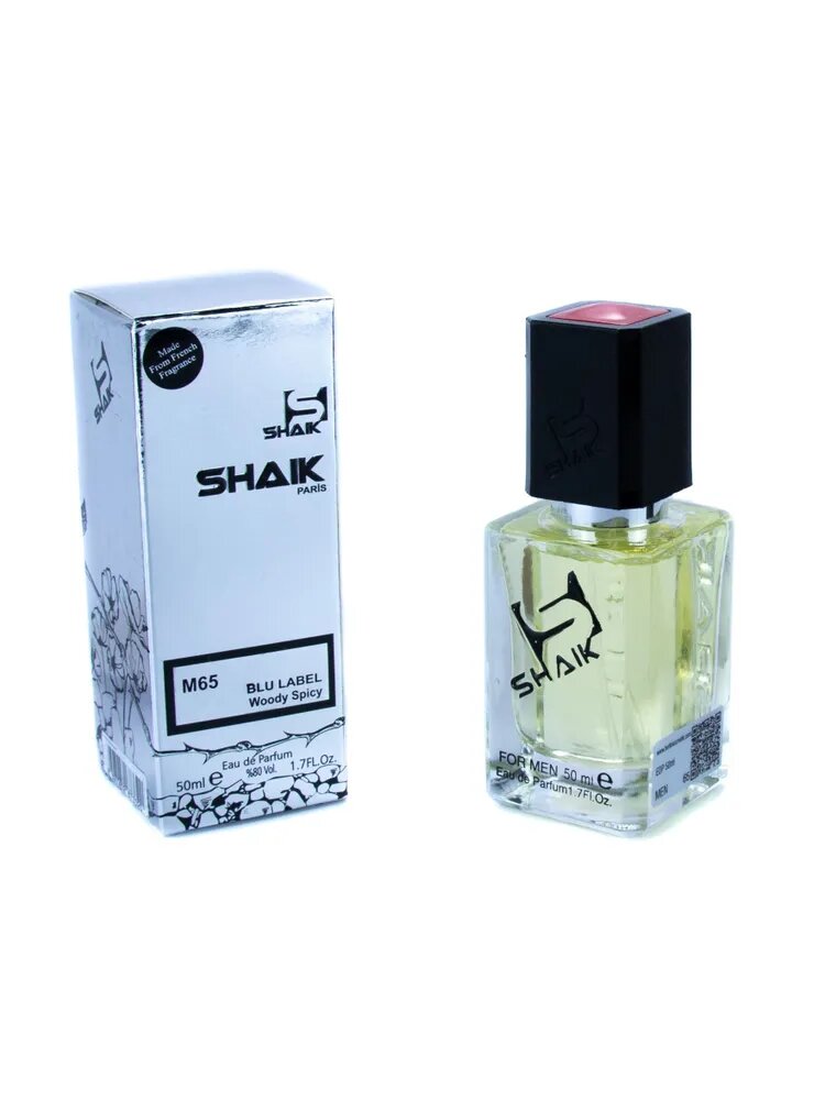 SHAIK Парфюмерная вода SHAIK 65 BLUE LABEL стойкие масляные духи мужские 50 мл