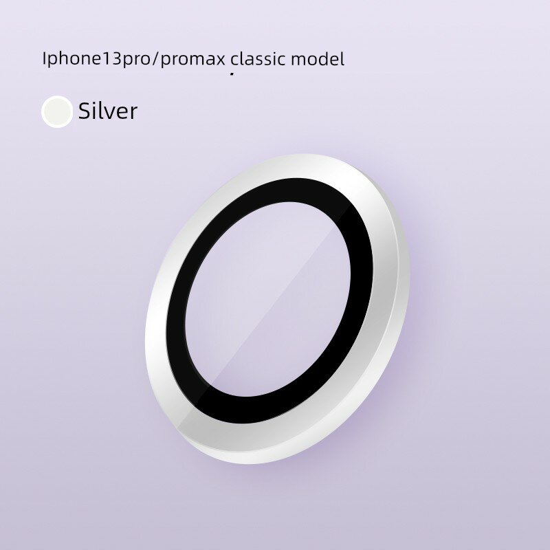 Ультра-тонкий сапфировый защитный экран для камеры iPhone 13 Pro/Pro Max, серебристый, 3 штуки