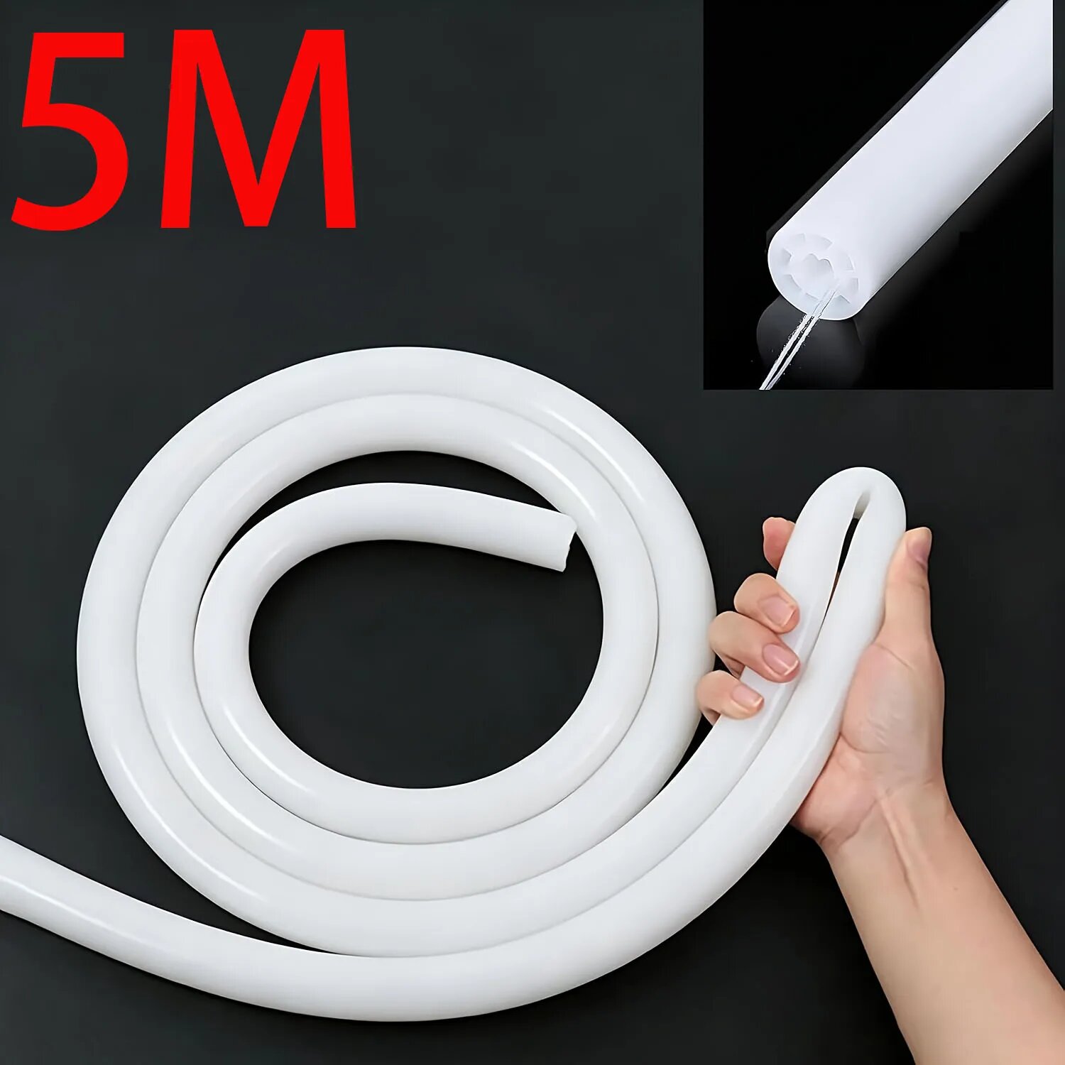 Силиконовый защитный чехол для светодиодной ленты 20мм 5m