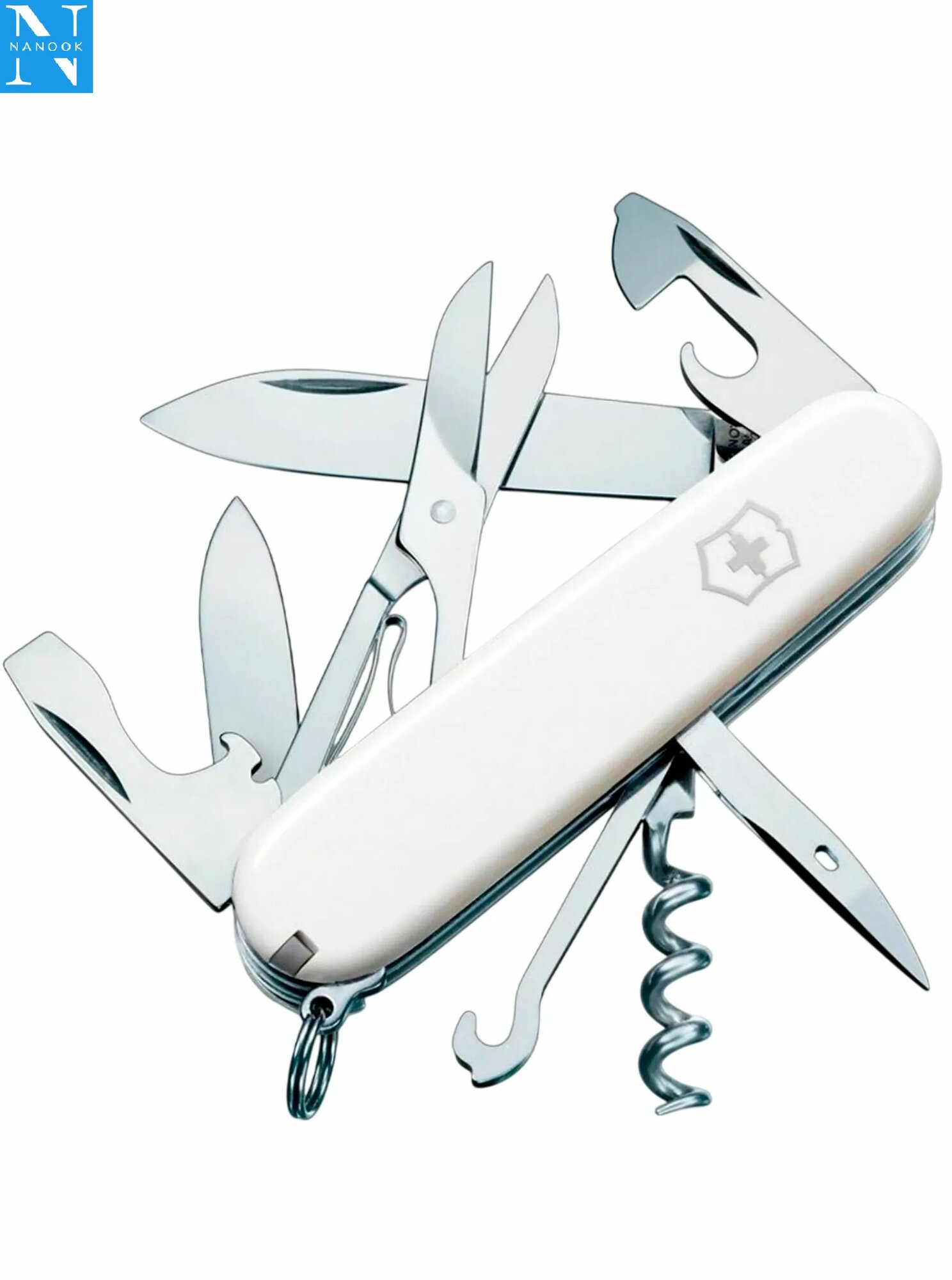 Нож перочинный VICTORINOX Climber 1.3703.7 White, 91 мм, 14 функций, белый