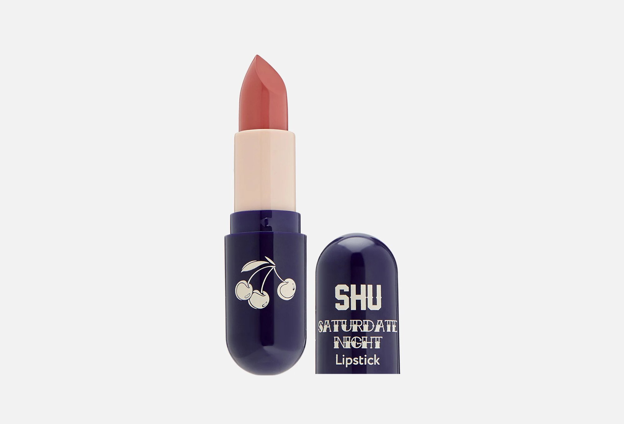 Помада SHU Blur Matte Lipstick Saturdate Night, тон 424, персиковая, устойчивая