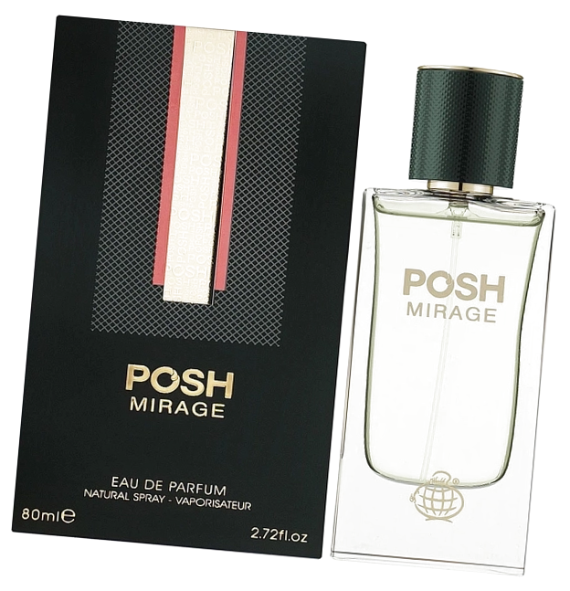 Парфюмерная вода Fragrance World Posh Mirage 80 мл / Фрагранс Ворлд Пош Мираж для женщин и мужчин