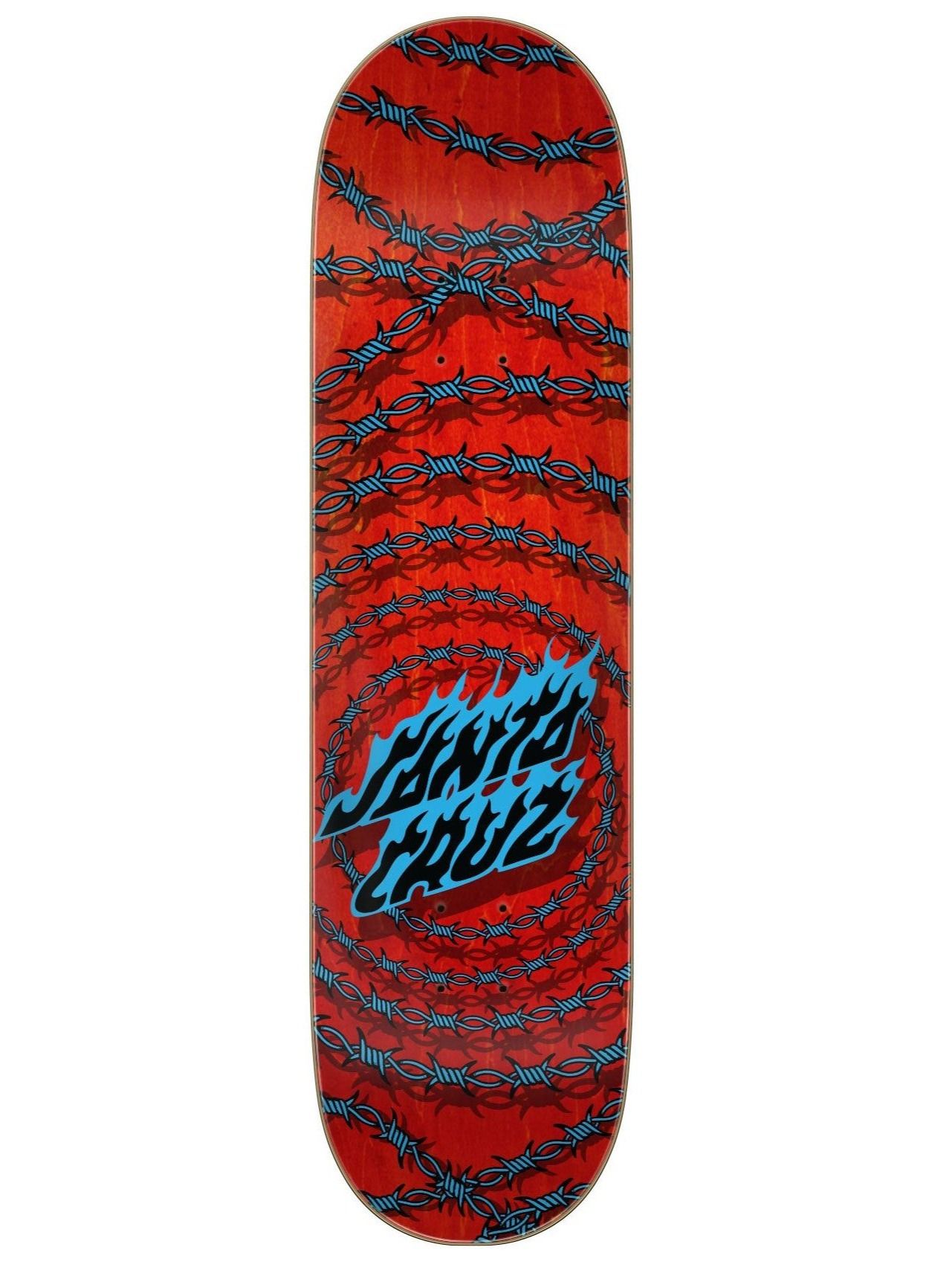 Дека для скейтборда Santa Cruz Wired Flame Dot Birch Red 8.25 x 31.75
