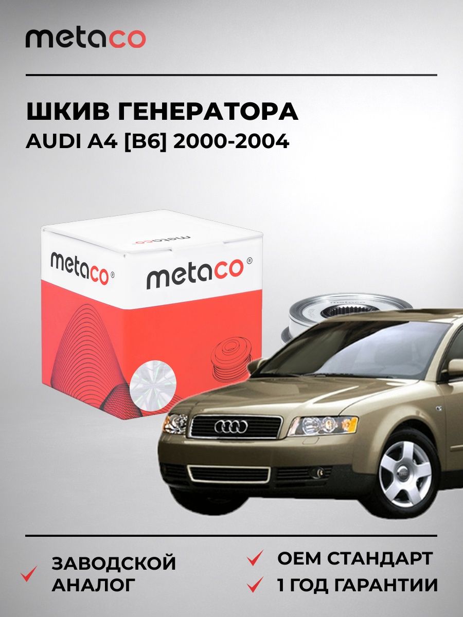 Шкив генератора METACO 1720028 Ауди A4 [B6] Audi A4 [B6] 2000-2004